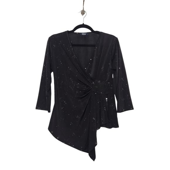 Soul Collection | Tops | Y2k Asymmetrical Hem 34 Sleeve Black Going Out ...